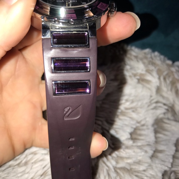 Swarovski | Jewelry | Swarovski Amethyst Watch | Poshmark
